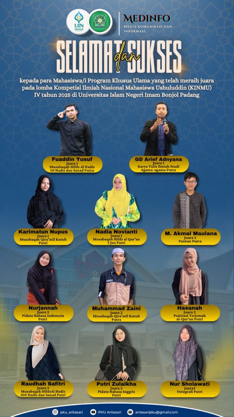 PKU UIN Antasari Borong Prestasi di KINMU ke-4 Padang: 11 Mahasiswa Raih Juara Nasional ...